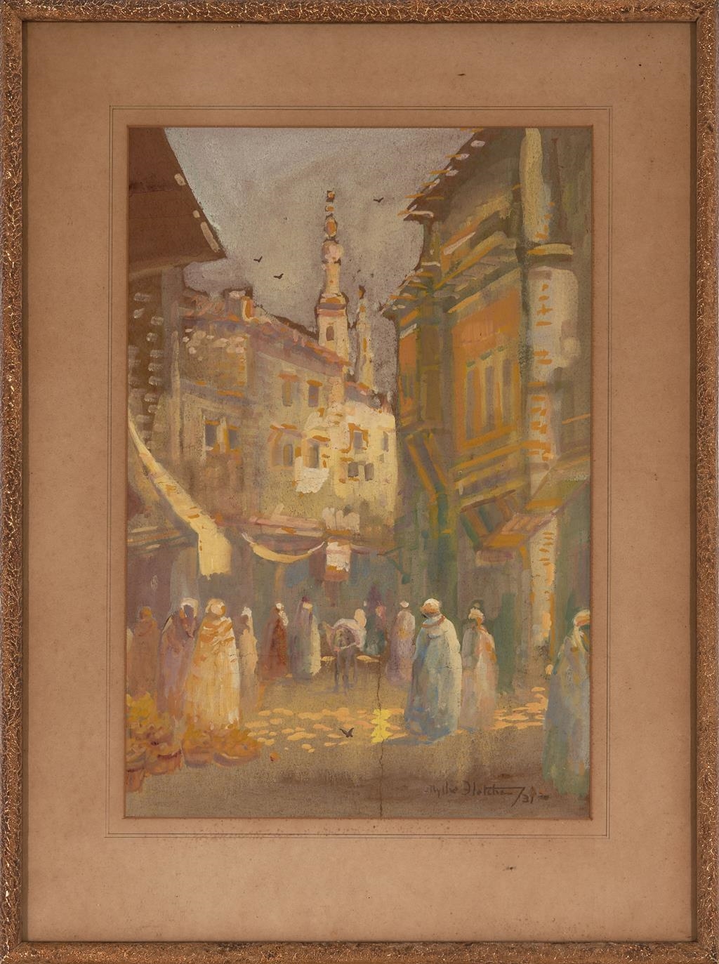 Blythe Fletcher | Middle Eastern Market Scene (1931) | MutualArt