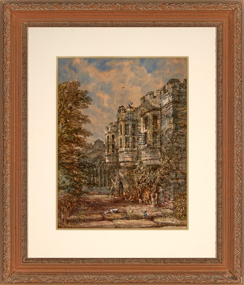 Samuel Rayner | Haddon Hall from the Garden (1874) | MutualArt