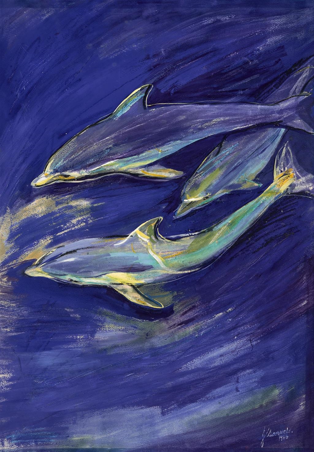 Jeffrey Samuels | Dolphins (1980) | MutualArt