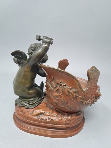 Auguste Moreau | Love forging a helmet | MutualArt