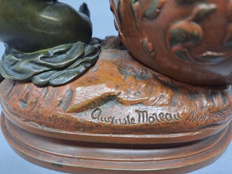 Auguste Moreau | Love forging a helmet | MutualArt