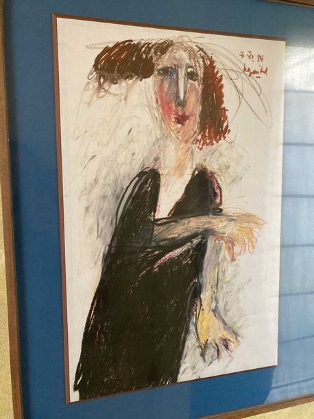 Henri Guibal | Portrait of a woman (1989) | MutualArt