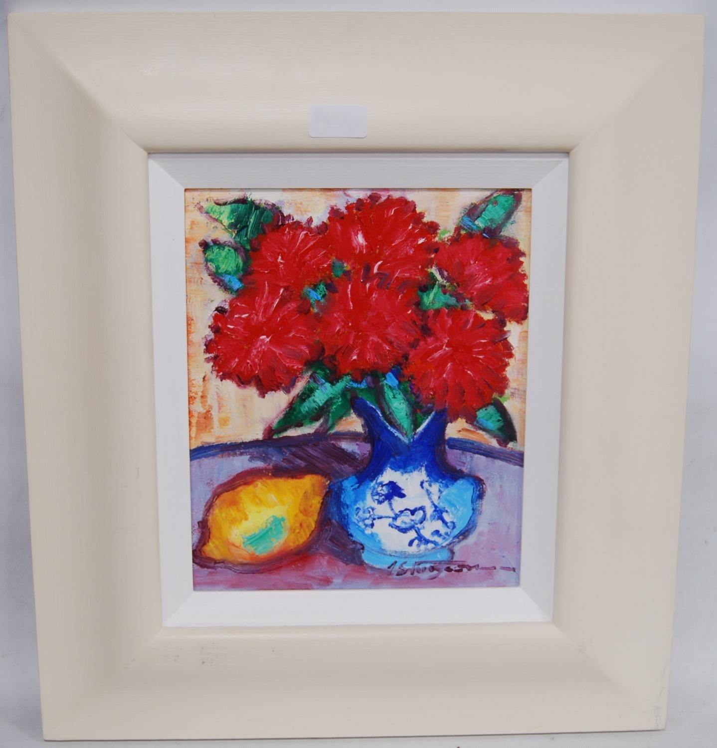 Jim Sturgeon | Flowers in a butterfly vase | MutualArt