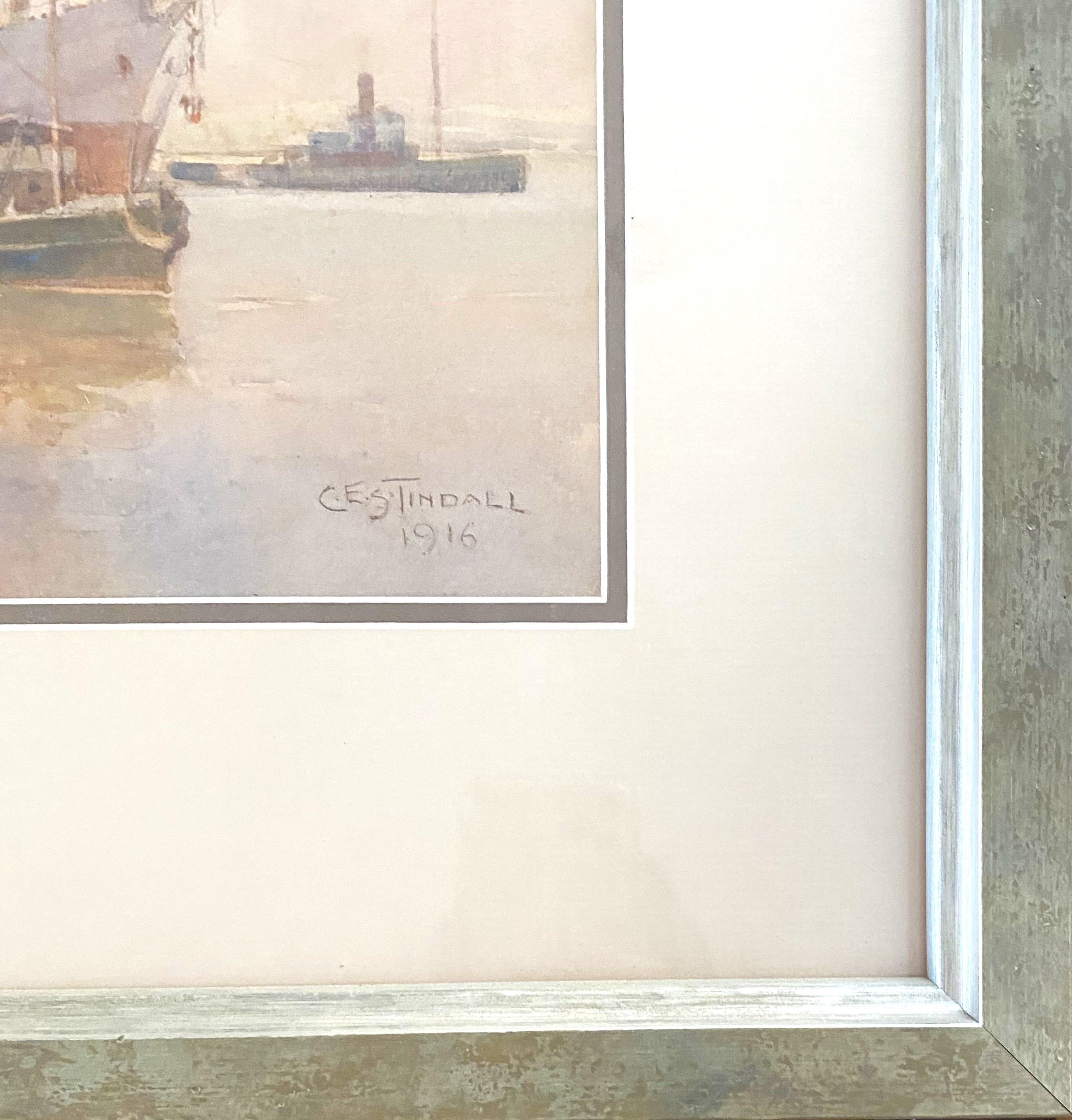 Charles Tindall | Charles Ephraim Smith Tindall, Scotland, Australia (1863-1951), To Load Wheat ...