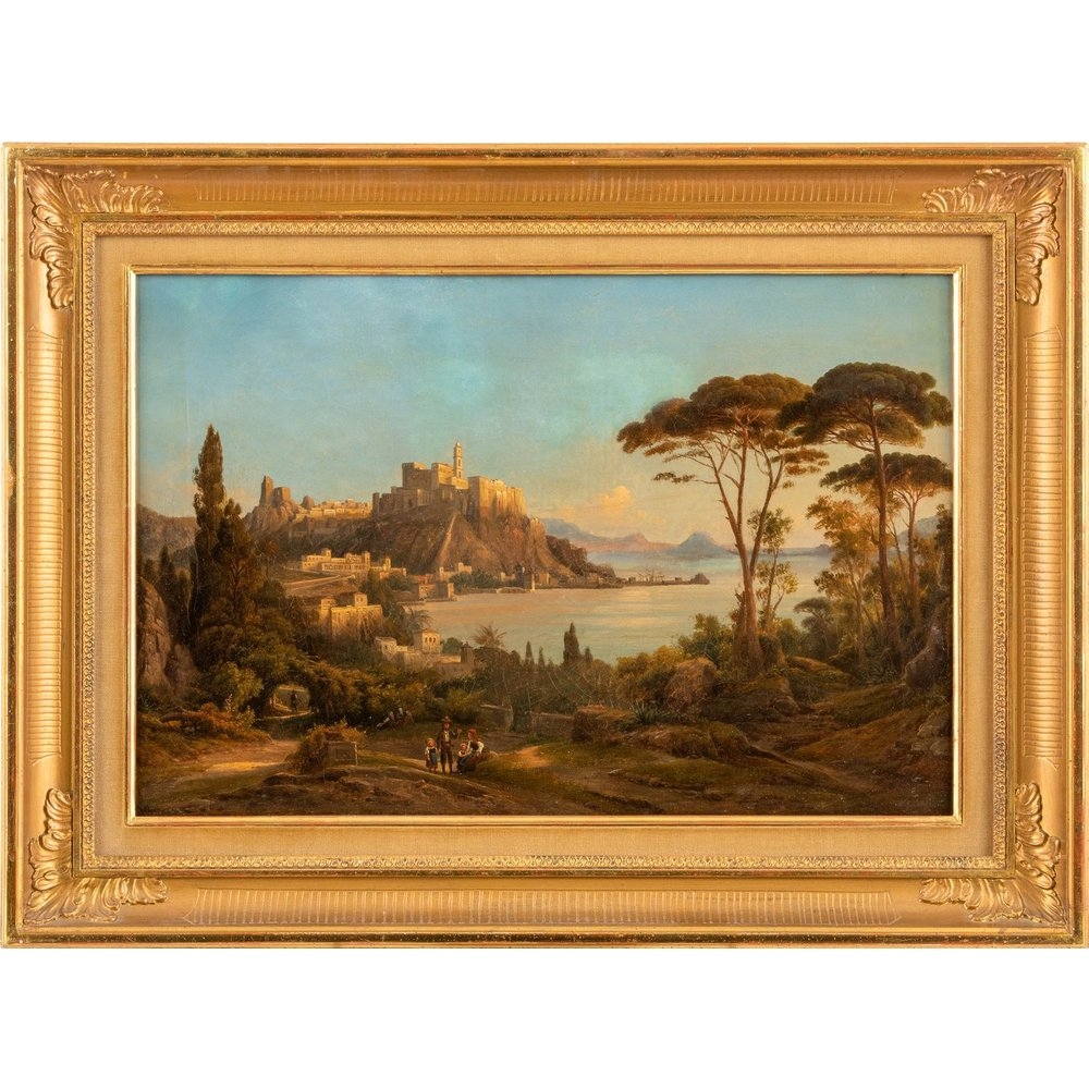 Henry Jaeckel | Italienische Felsenküste mit hochgelegener ...