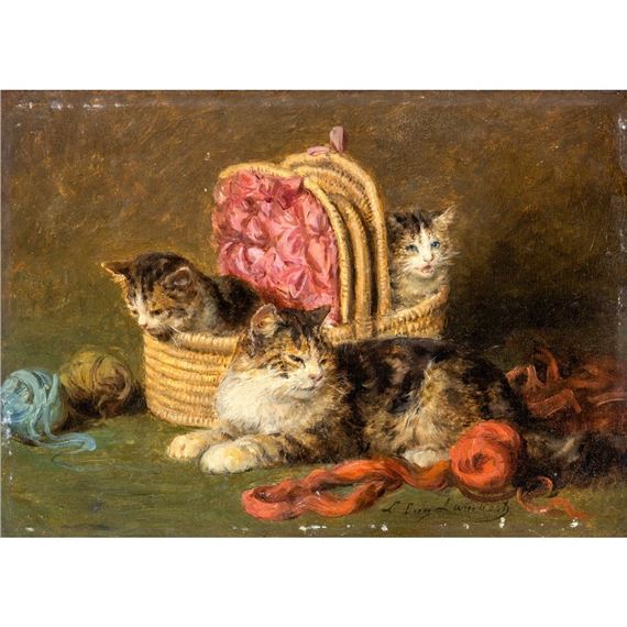 Louis Eugène Lambert | Nachwuchs im Nähkorb | MutualArt