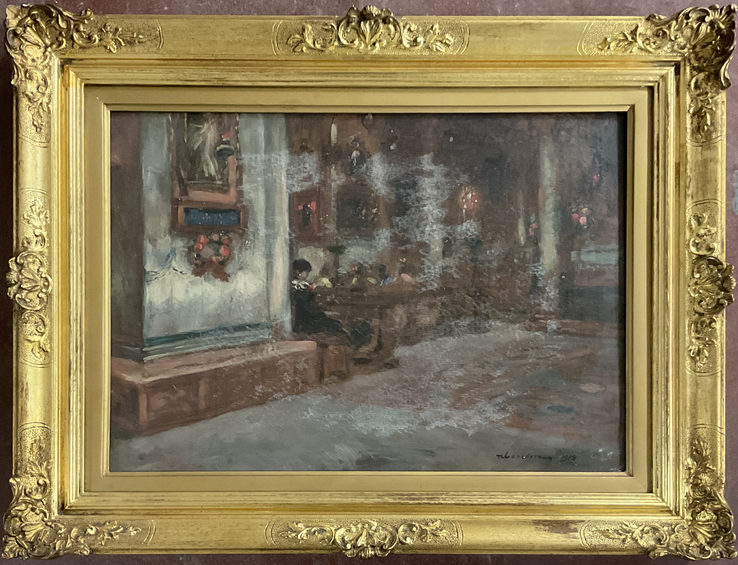 Giuseppe Conedera | Interno della Basilica di San Marco | MutualArt