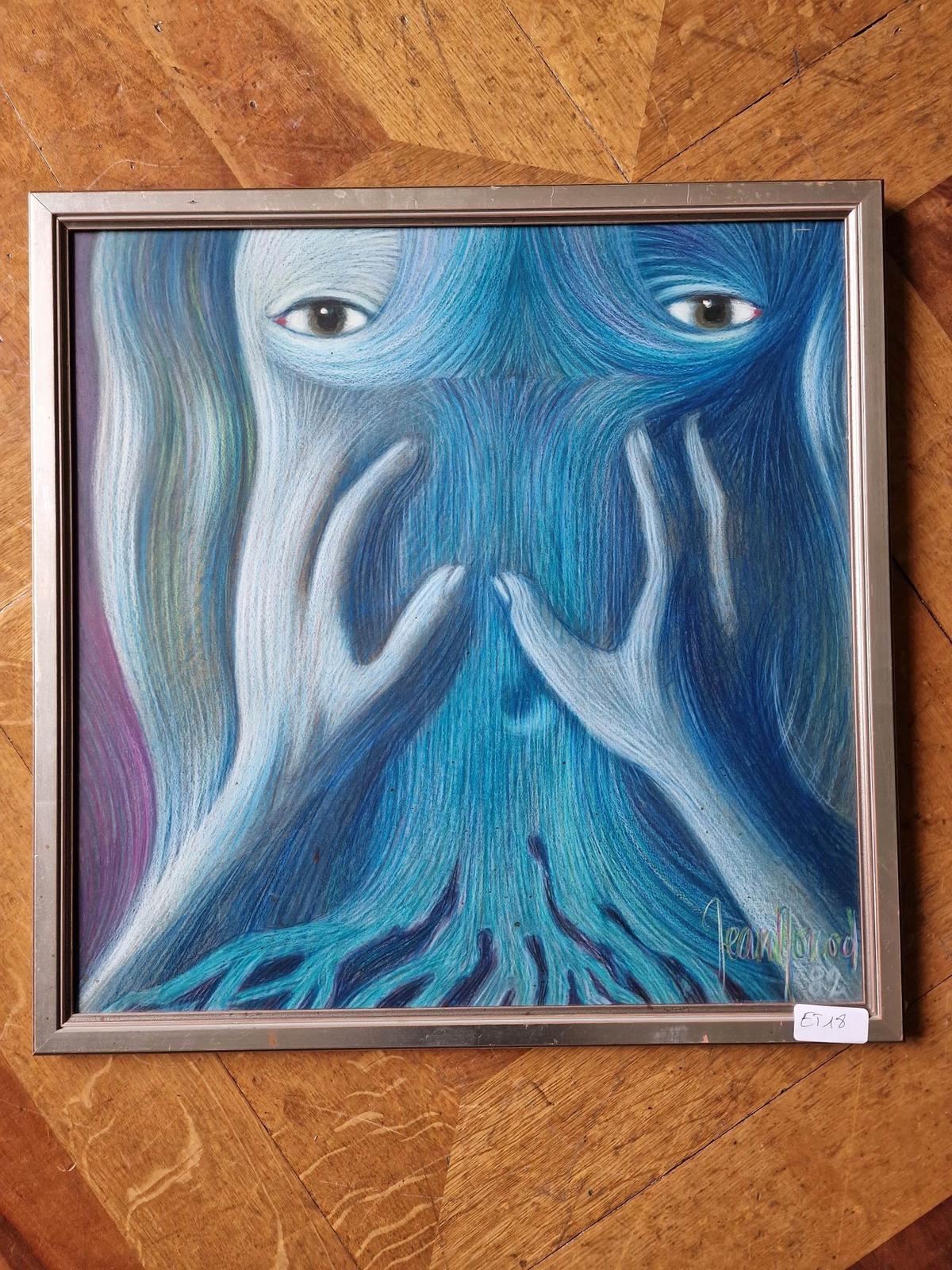 Jean Monod | Composition surréaliste bleu (82) | MutualArt