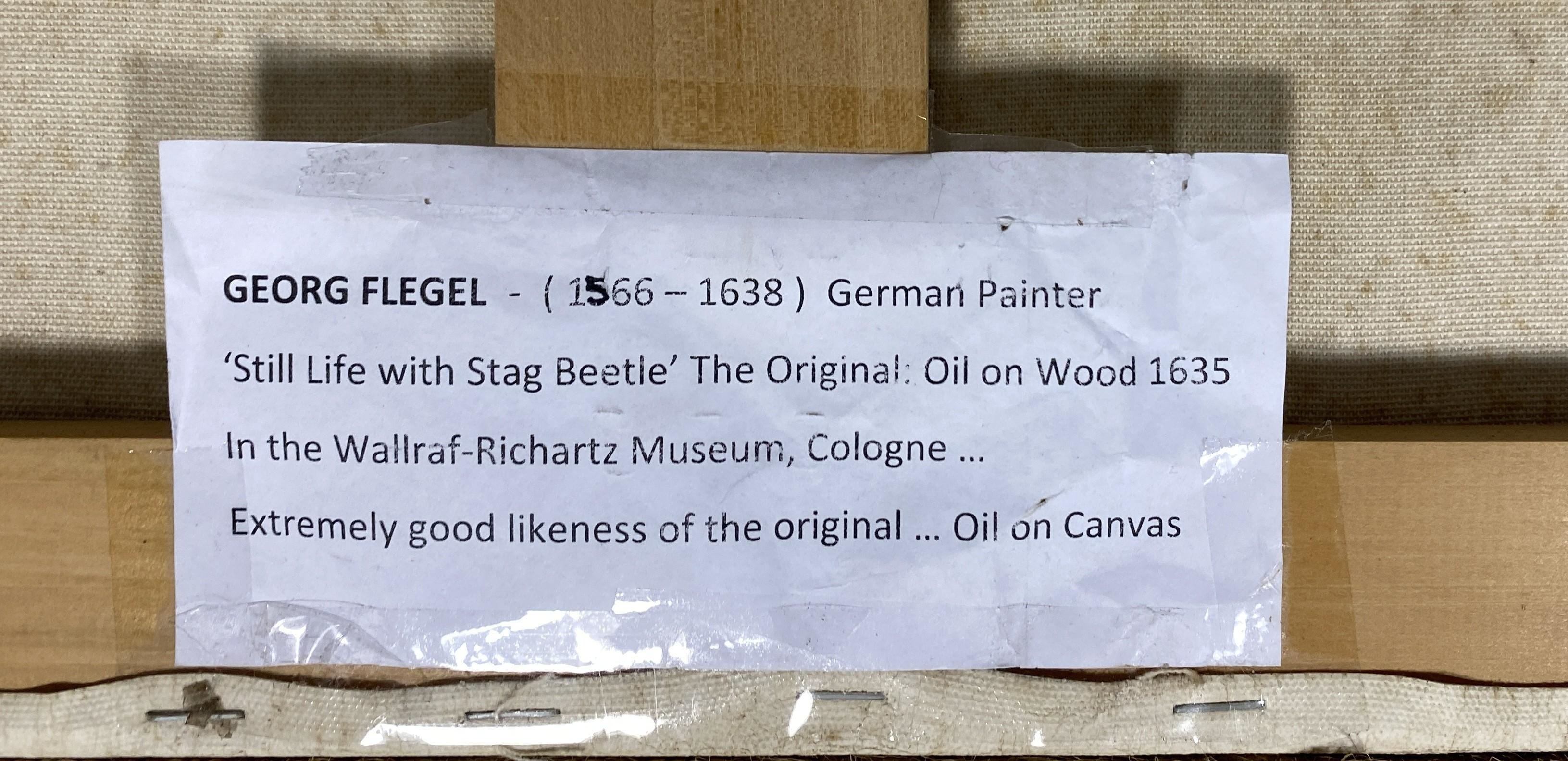 Georg Flegel | Still Life with Stag Beetle 1635 (1635) | MutualArt