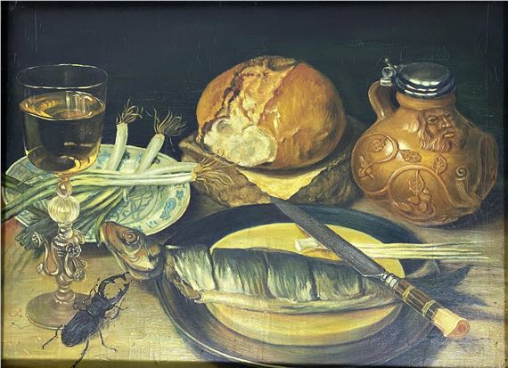 Georg Flegel | Still Life with Stag Beetle 1635 (1635) | MutualArt