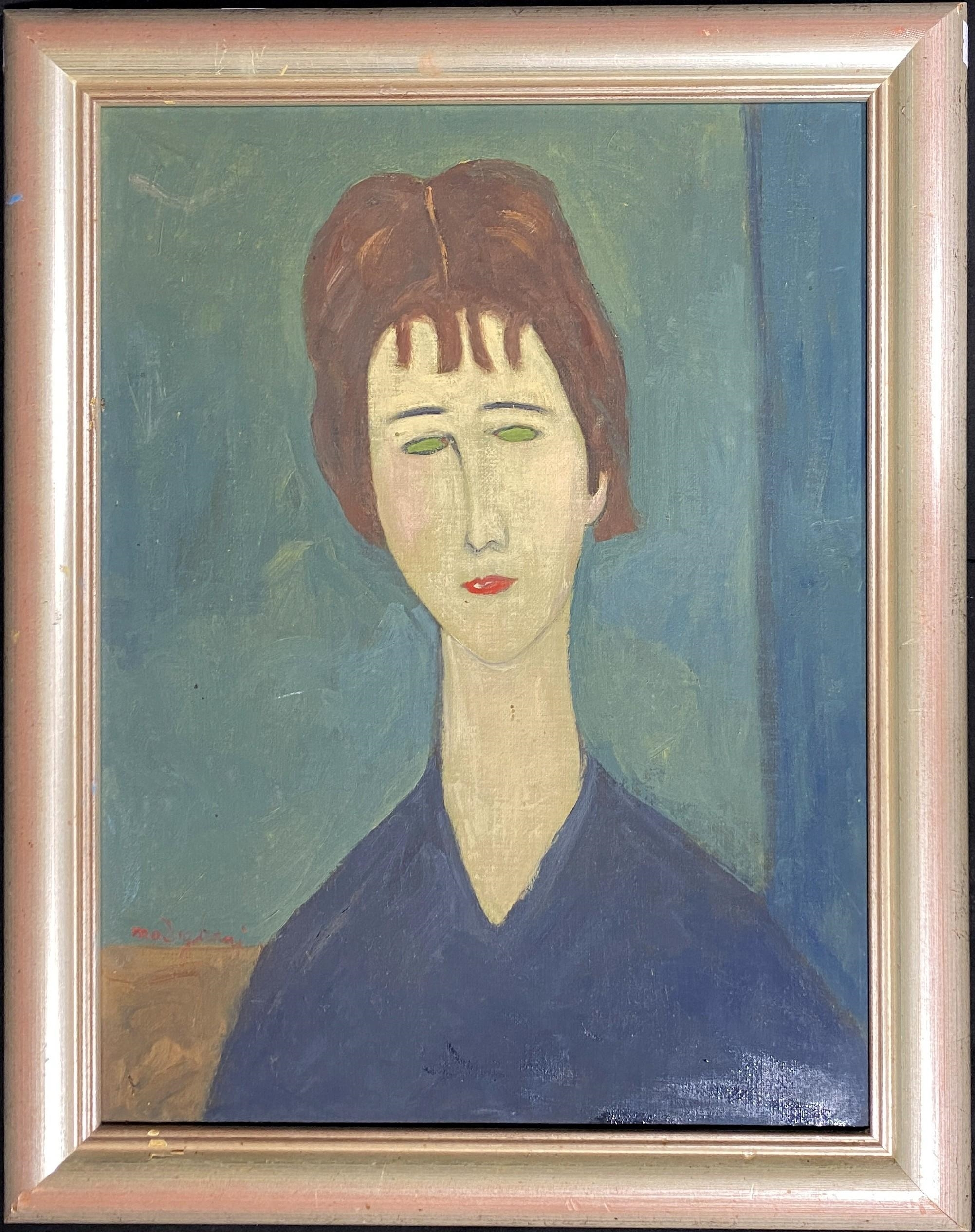Amedeo Modigliani | Head of a Red Haired Woman | MutualArt