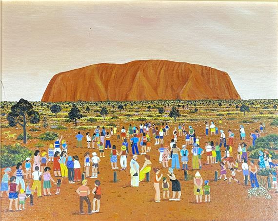 Narelle Wildman | Sunset at Ayers Rock 1984 (1984) | MutualArt