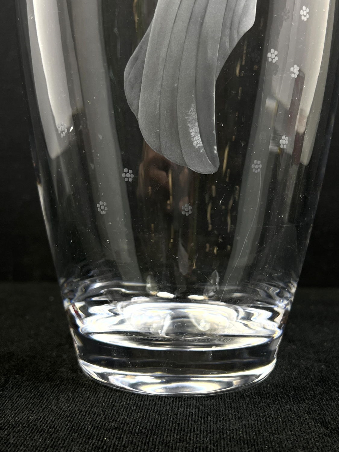 Orrefors | ORREFORS Palmquist Palmqvist Art Glass Vase 1946. Etched ...