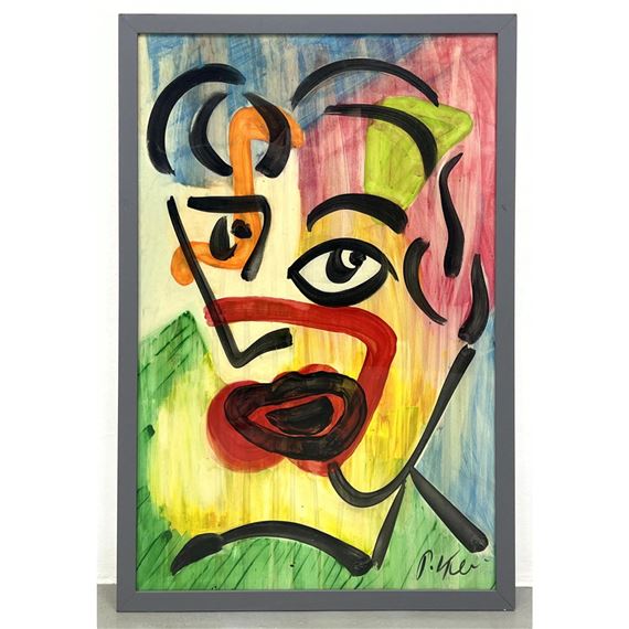 Robert Keil | ROBERT KEIL Painting. Framed under glass. | MutualArt