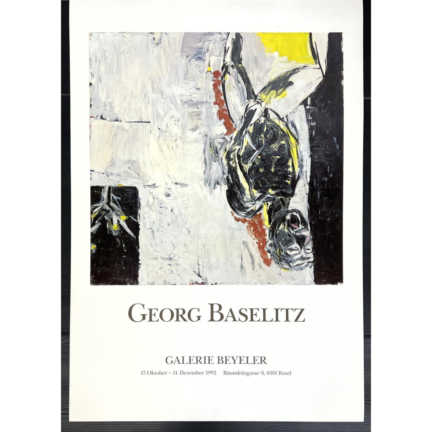 Georg Baselitz | GEORG BASELITZ 1982 vintage original Foundation Beyler ...