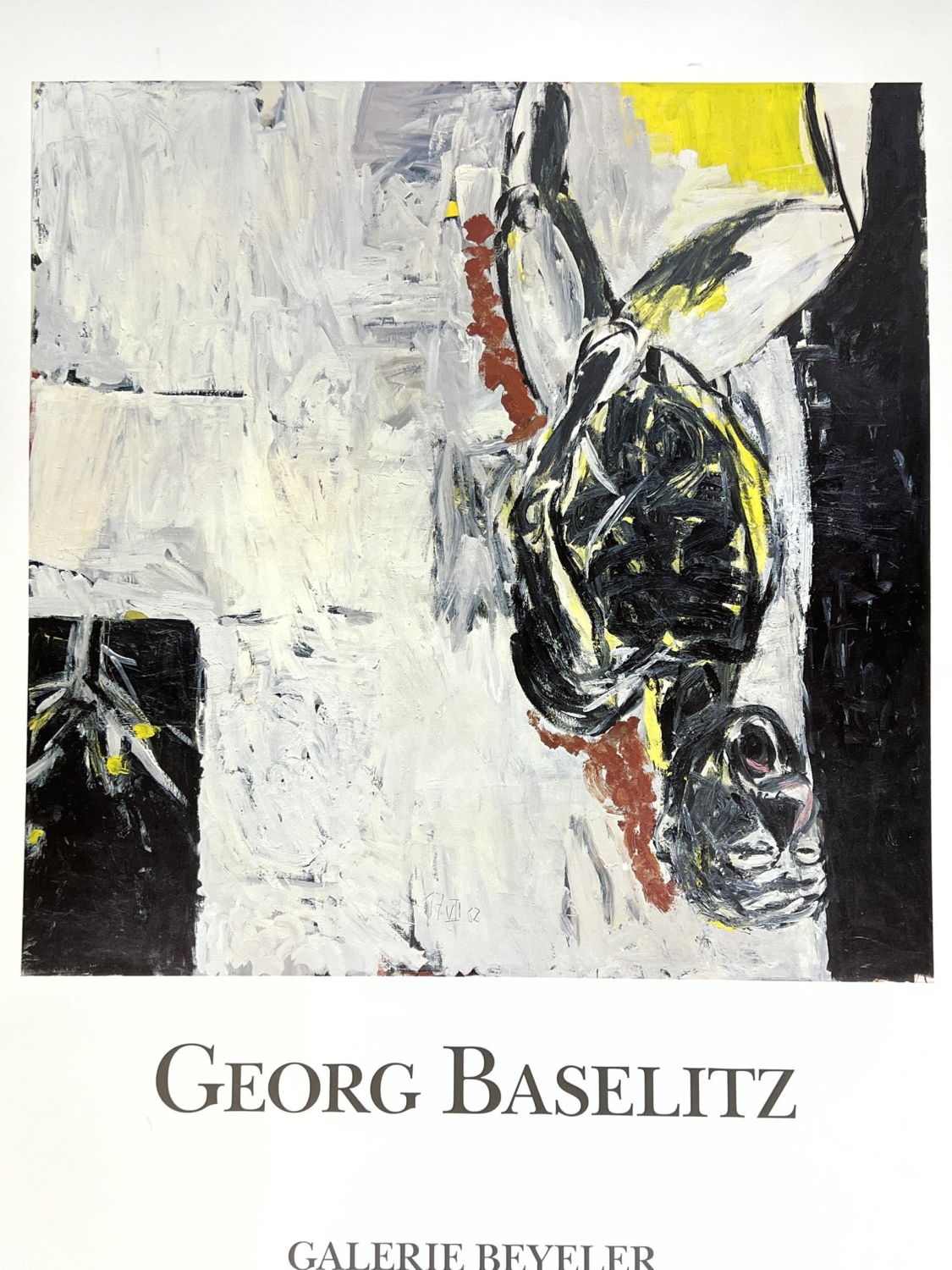Georg Baselitz | GEORG BASELITZ 1982 vintage original Foundation Beyler ...