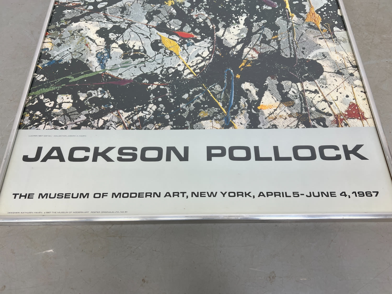 Jackson Pollock | JACKSON POLLOCK Original exhibition poster 1967. The ...