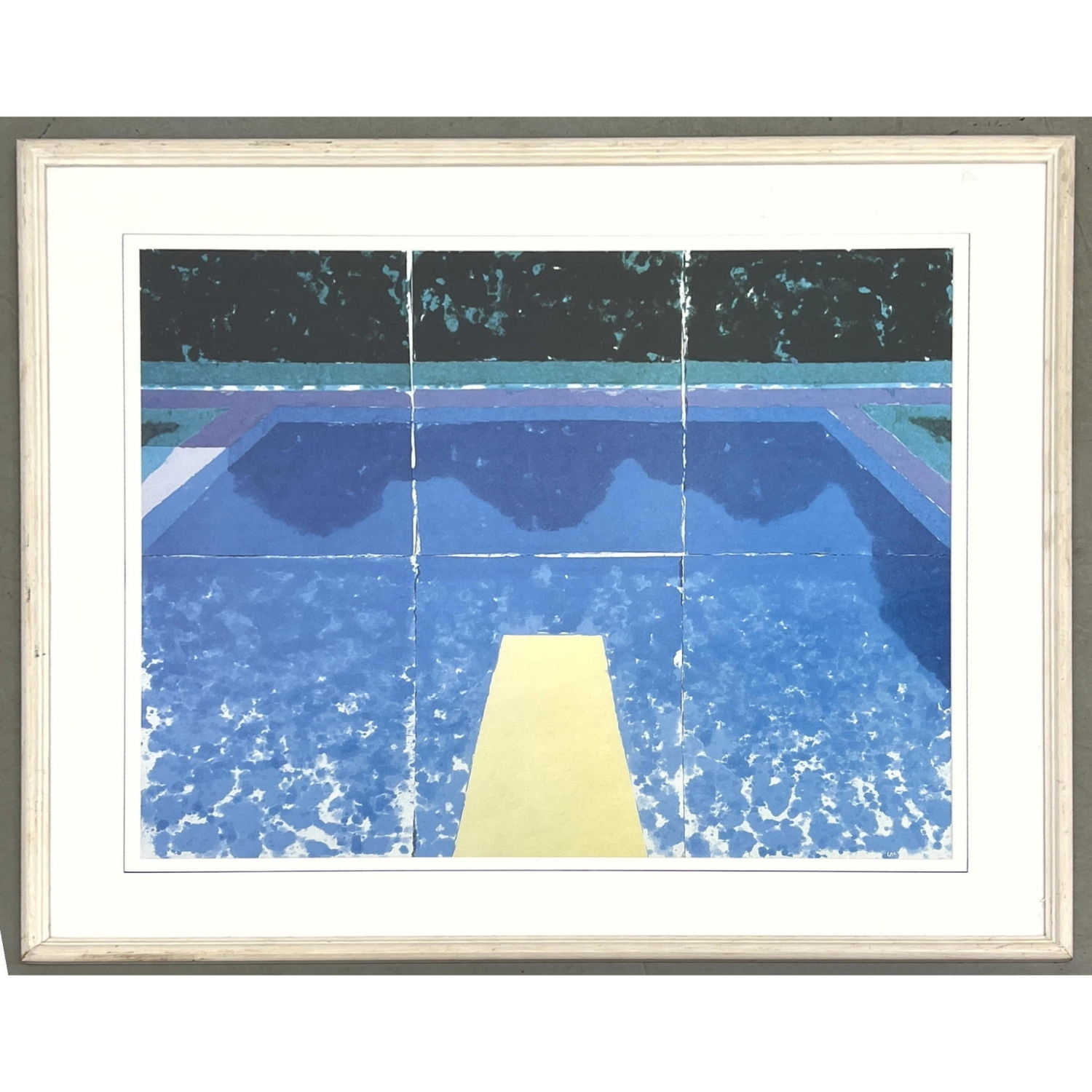 David Hockney | David Hockney swimming pool lithograph print. | MutualArt