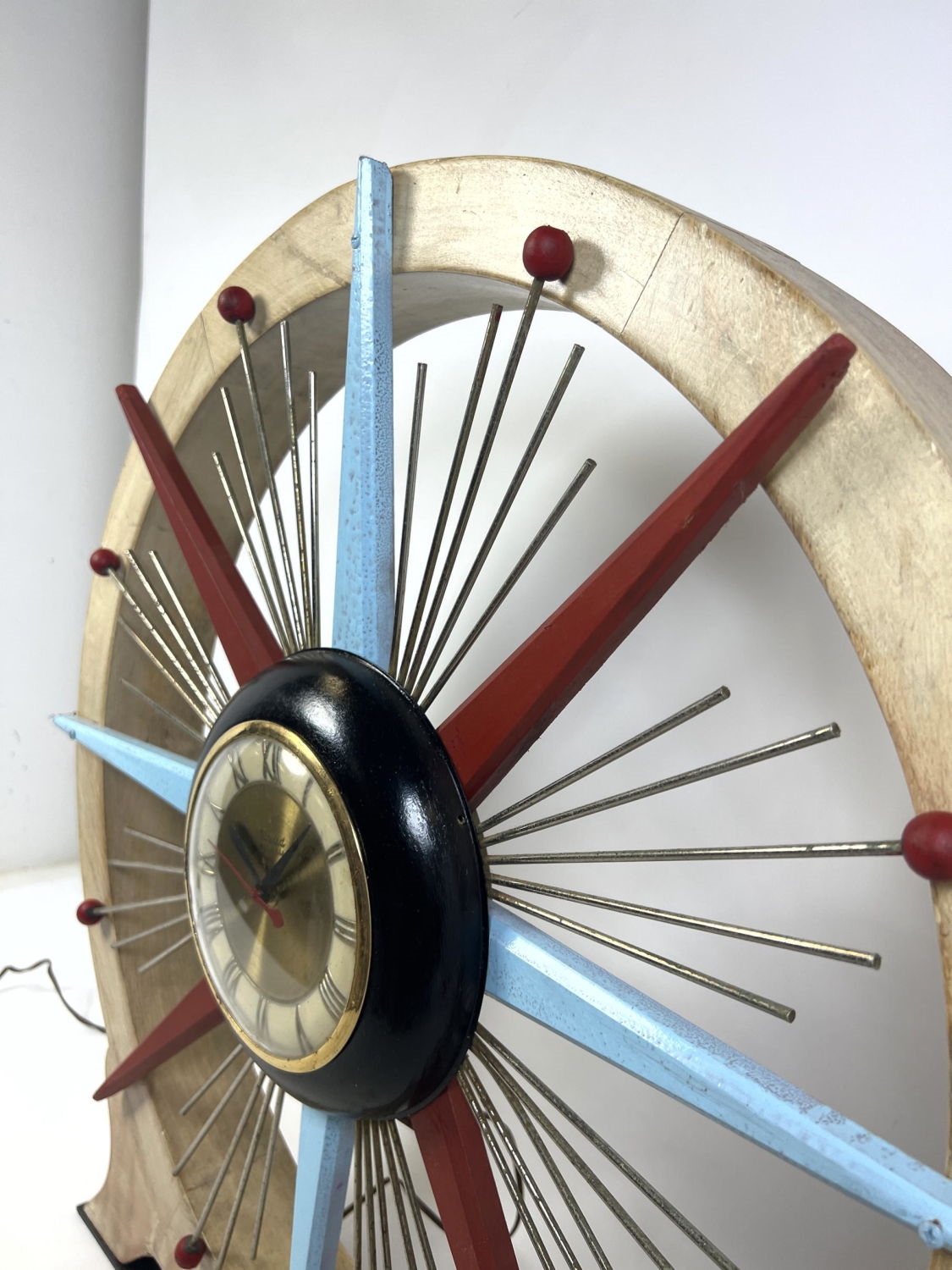 DENNIS SAKELSON | Found Object Modernist clock | MutualArt