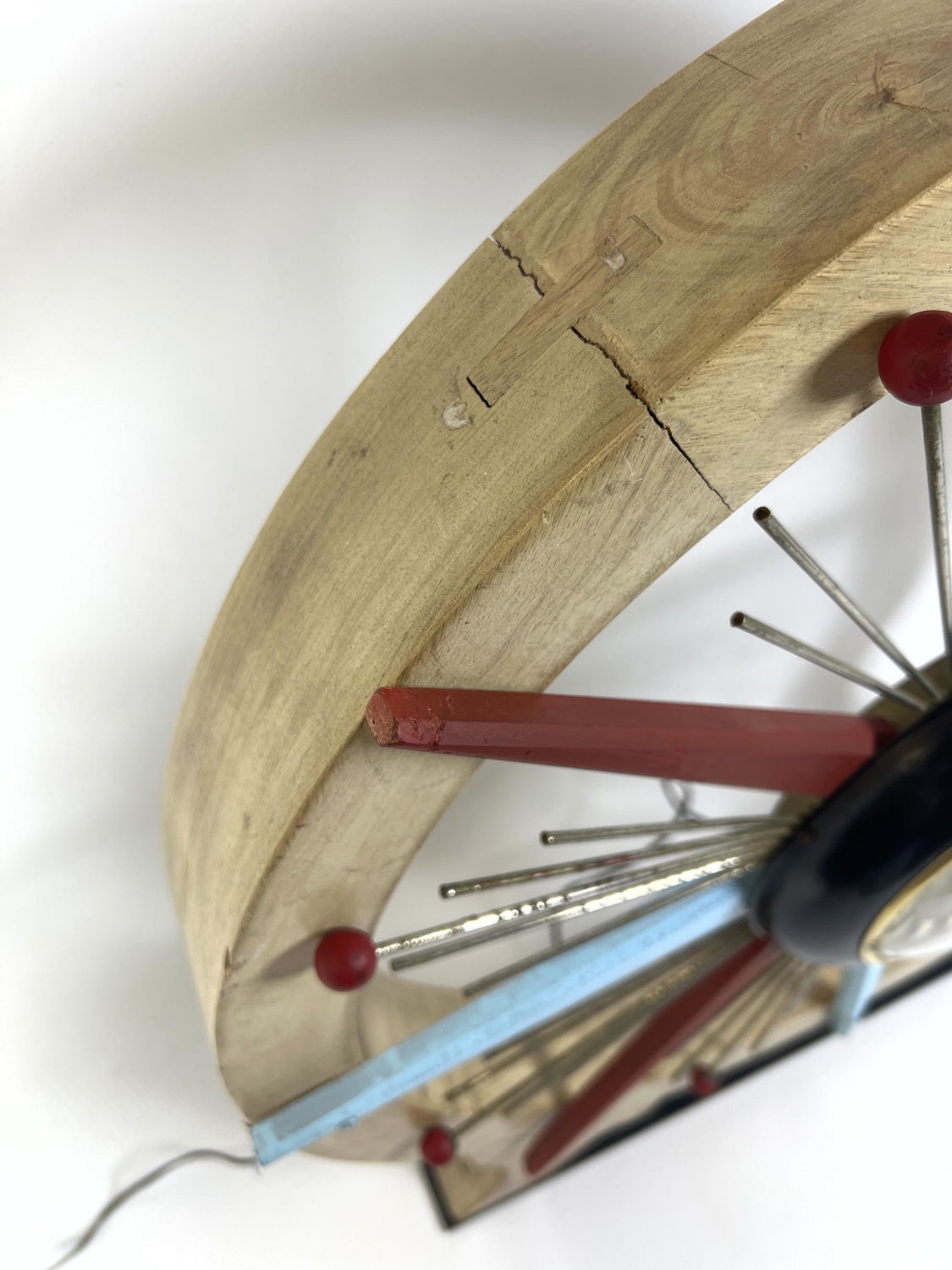 DENNIS SAKELSON | Found Object Modernist clock | MutualArt
