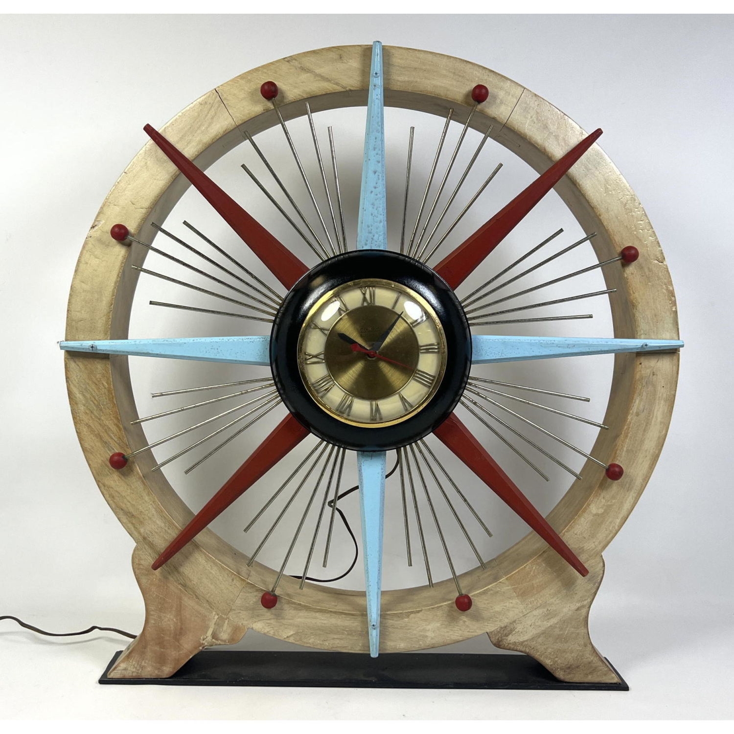 DENNIS SAKELSON | Found Object Modernist clock | MutualArt
