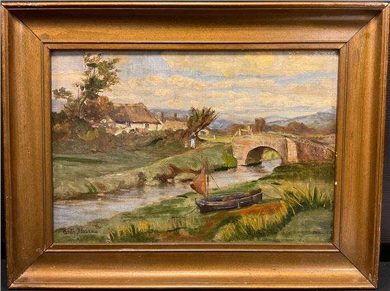 Edith Isabel Barrow | Canal on a Summers Day | MutualArt