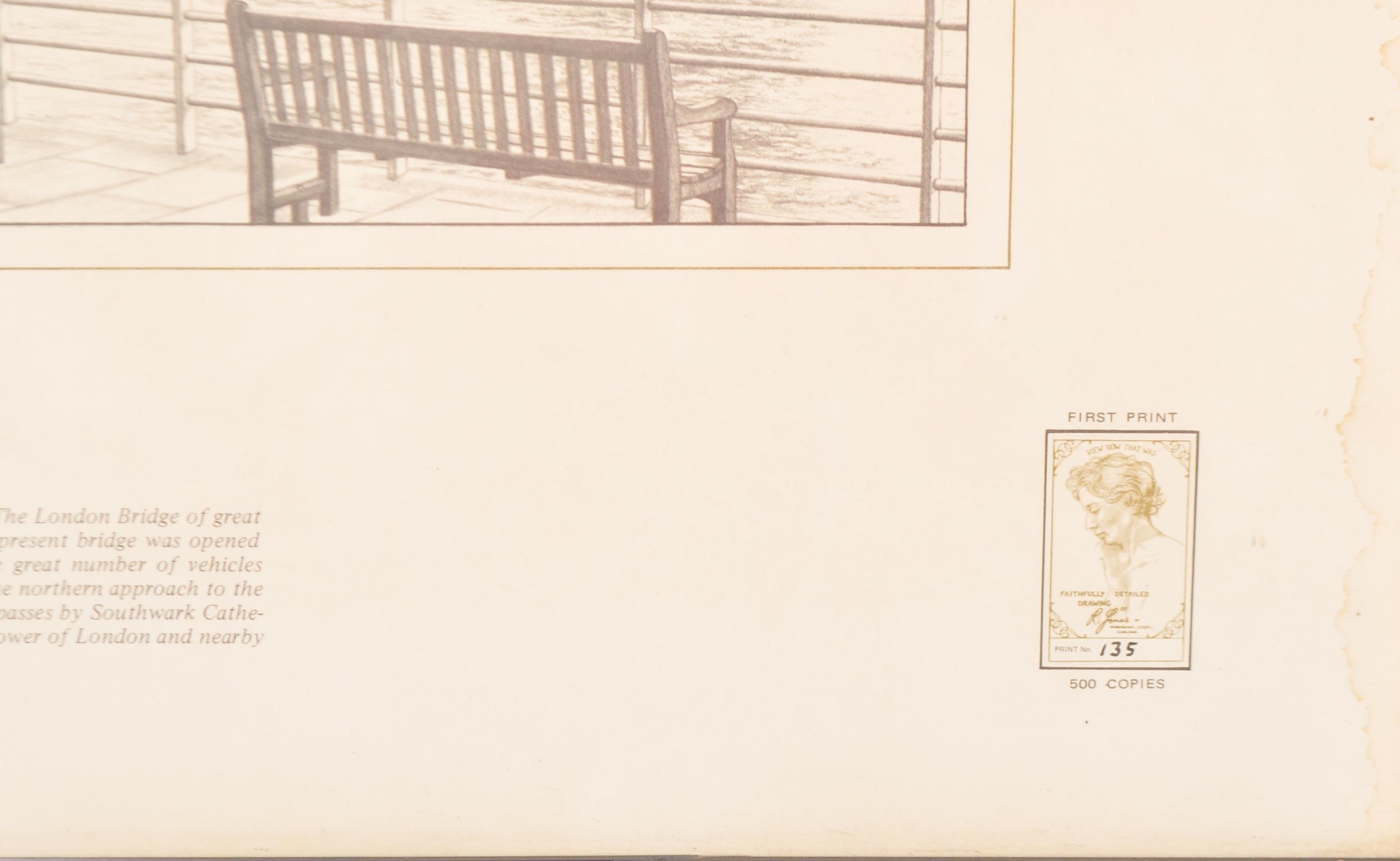 Ronald Jones | Ronald Jones - London Bridge - 1968 A signed limited ...