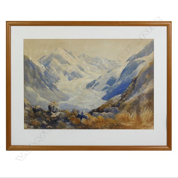 Charles Henry Howorth | Mt Cook and Tasman from the Liebig Range ...