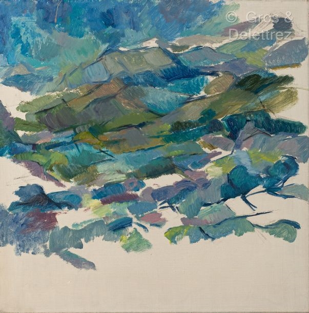 Claude Vallet | The blue hills | MutualArt