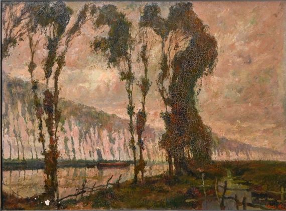 Charles Lebon | Flanders at dusk (1923) | MutualArt