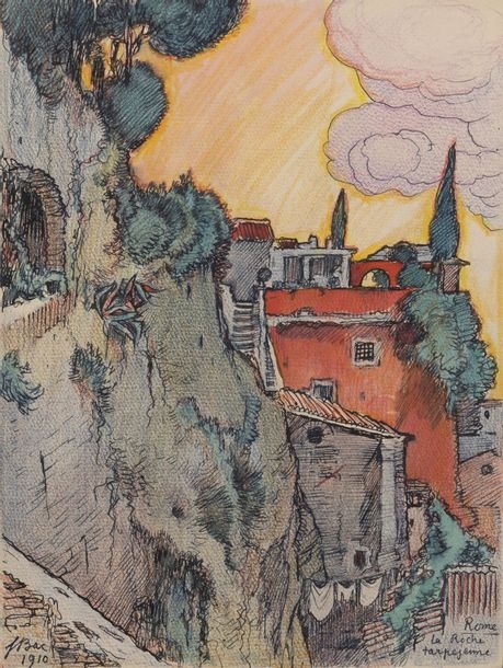 Ferdinand Bac | Rome Roche tarpejenne, 1910 (1910) | MutualArt