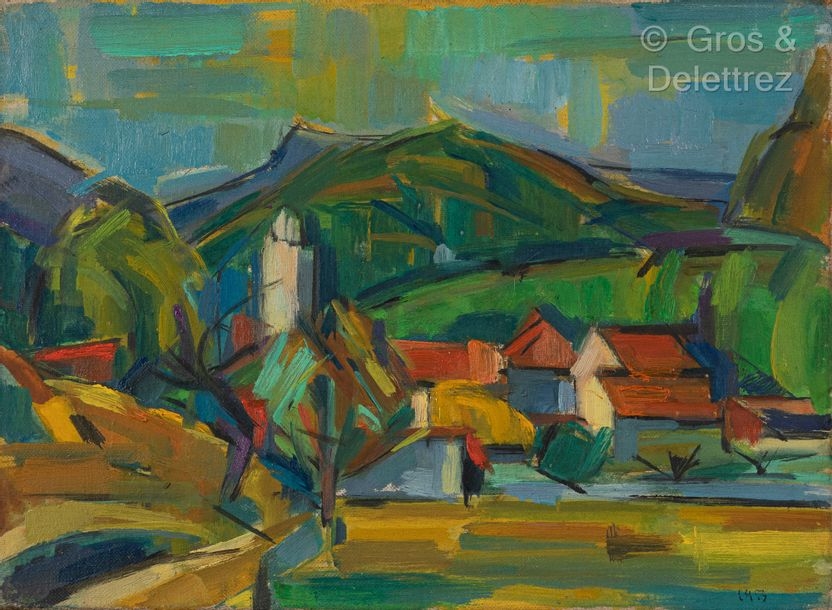 Claude Vallet | Cubist landscapes of Provence and ports (53) | MutualArt