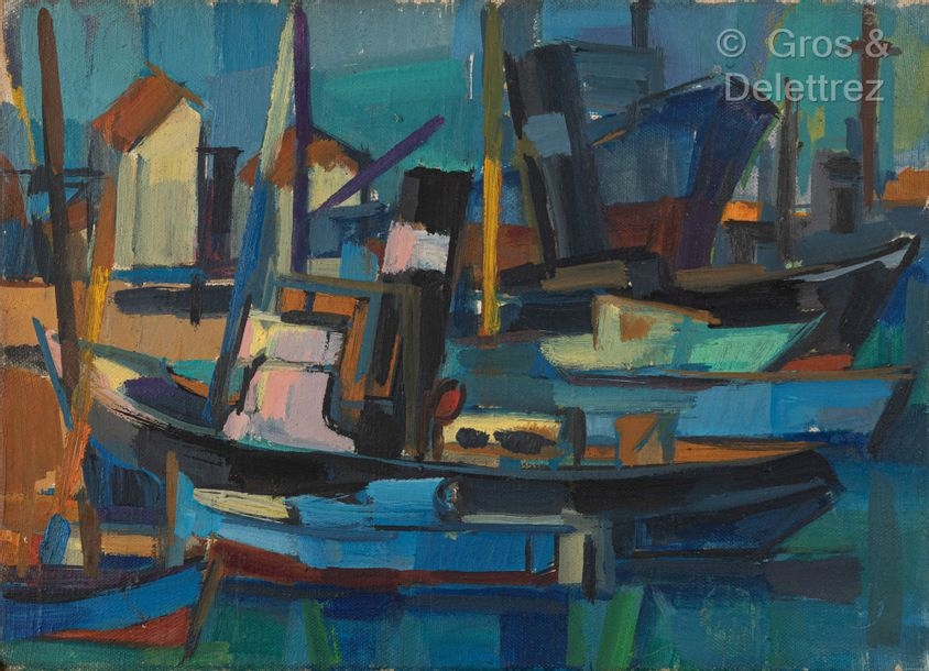 Claude Vallet | Cubist landscapes of Provence and ports (53) | MutualArt