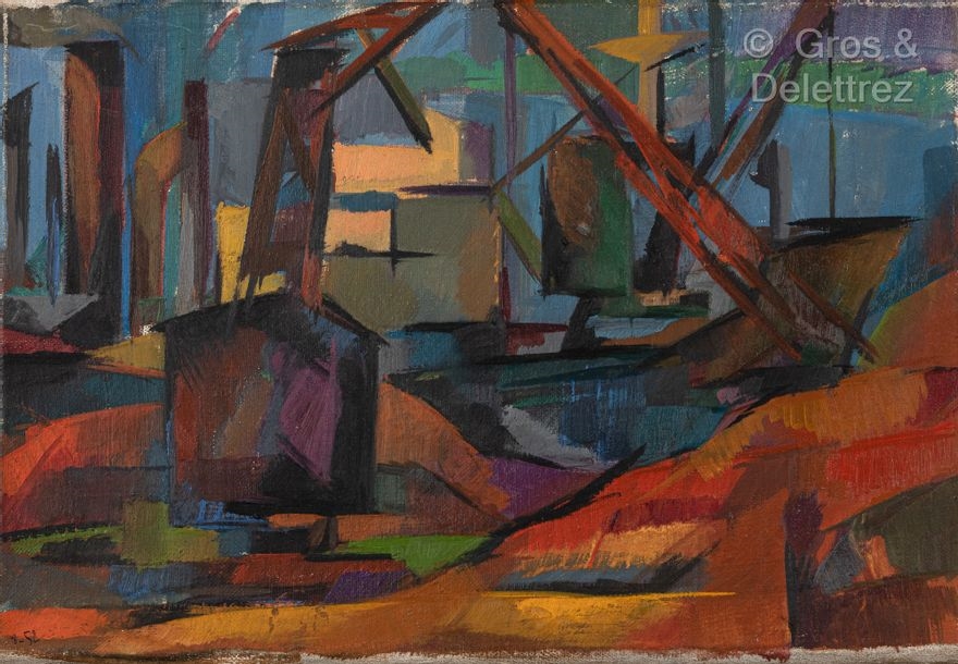 Claude Vallet | Cubist landscapes of Provence (1952) | MutualArt