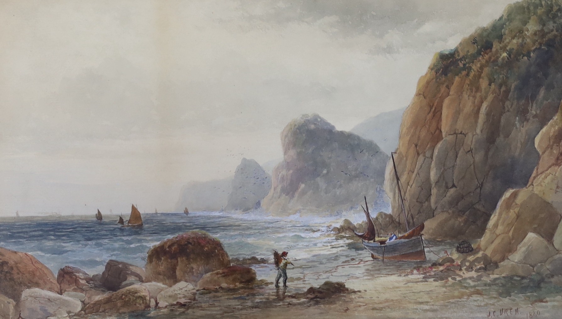 John Clarke Isaac Uren | three watercolours | MutualArt