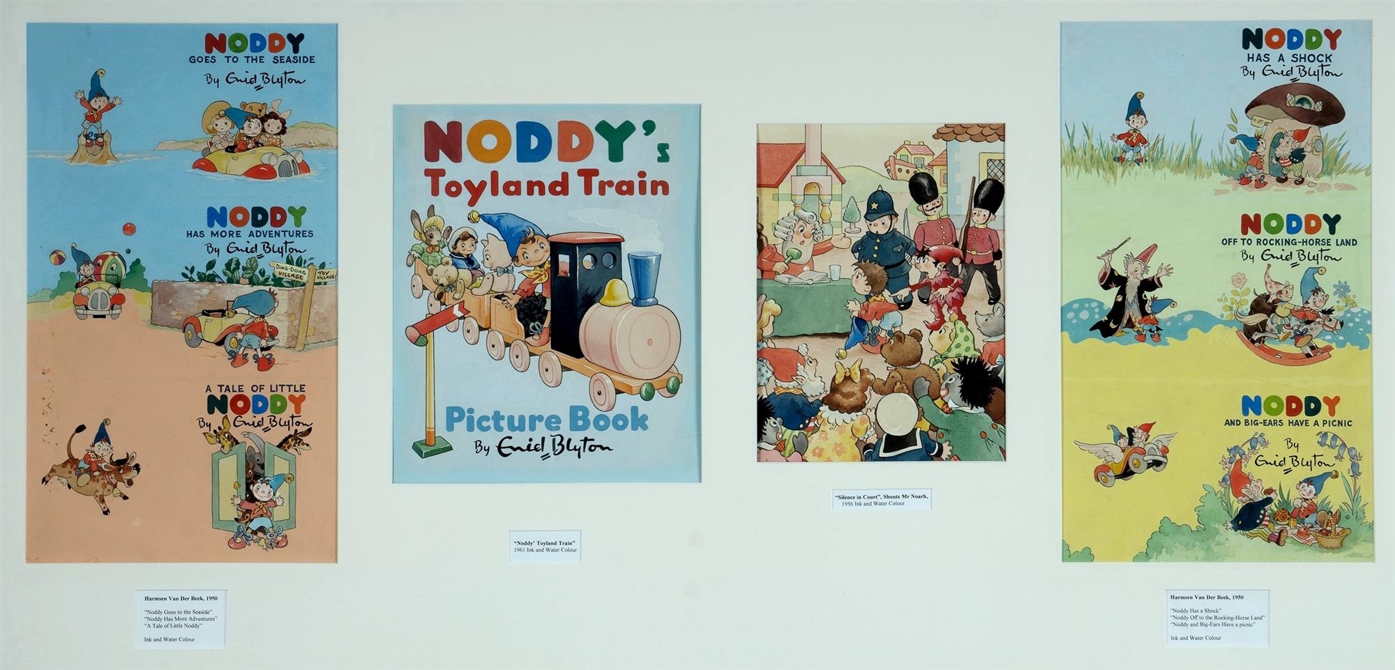 Harmsen van der Beek | Framed Display of Original Noddy Illustrations ...