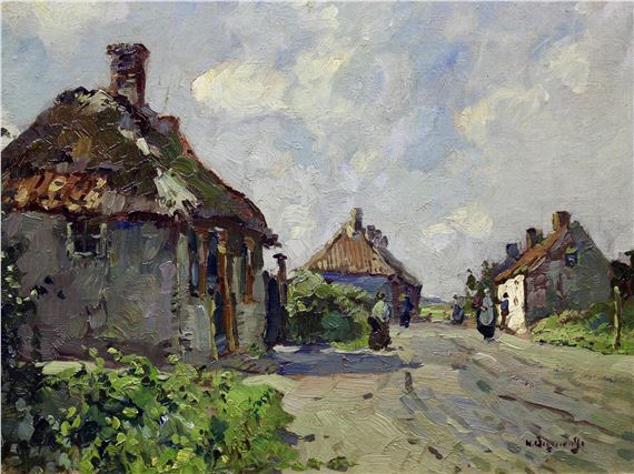 Hermanus Charles Christiaan Bogman | Een zonnige middag in het dorp ...