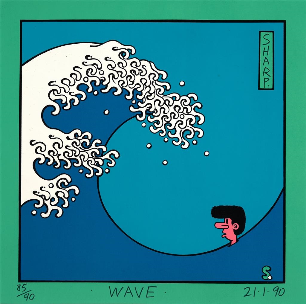 Martin Sharp | Wave (1990) | MutualArt