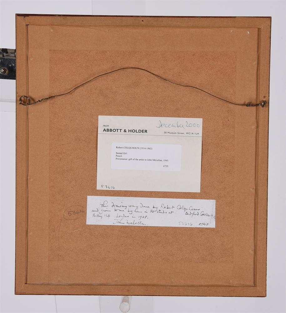 Robert Colquhoun | PORTRAIT OF A SEATED GIRL (1945) | MutualArt