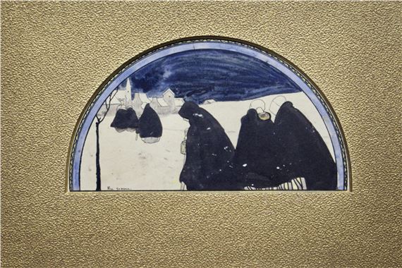 Rie Cramer | Three works : various watercolors of playing children ...