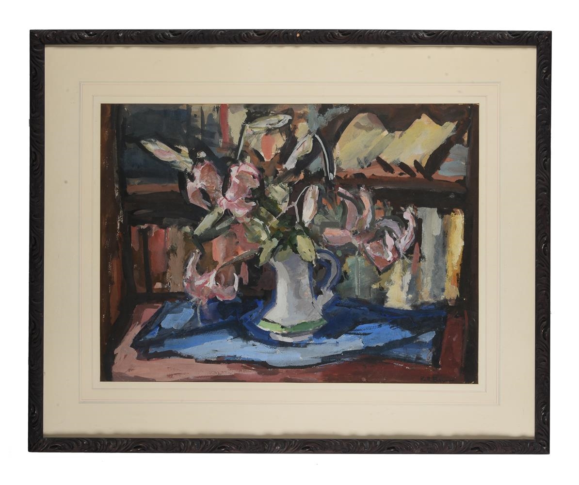 Keith Stuart Baynes | STILL LIFE - JUG OF FLOWERS | MutualArt