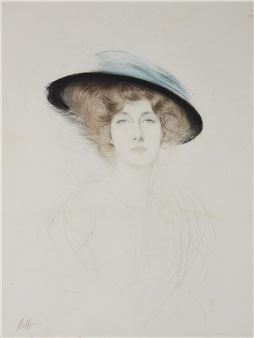 Paul César Helleu | Portrait of a Young Woman | MutualArt