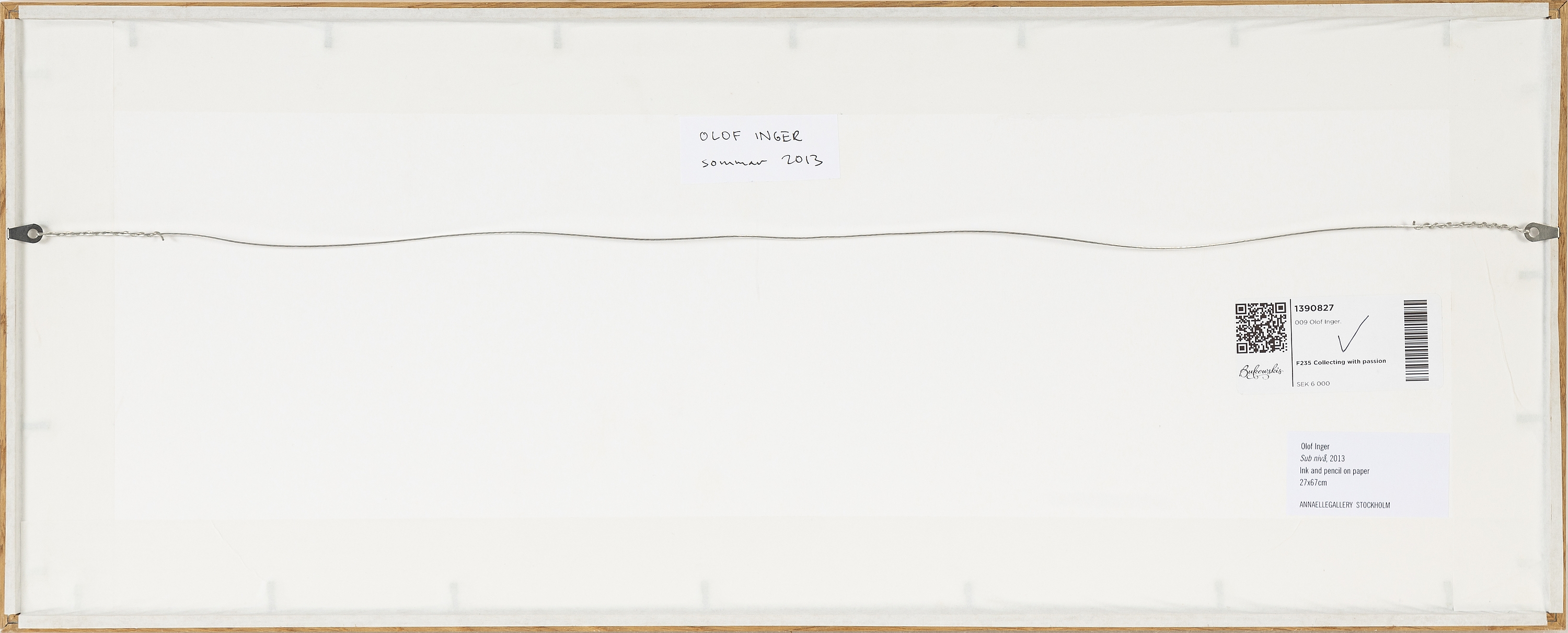 Olof Inger | Sub nivå (2013) | MutualArt