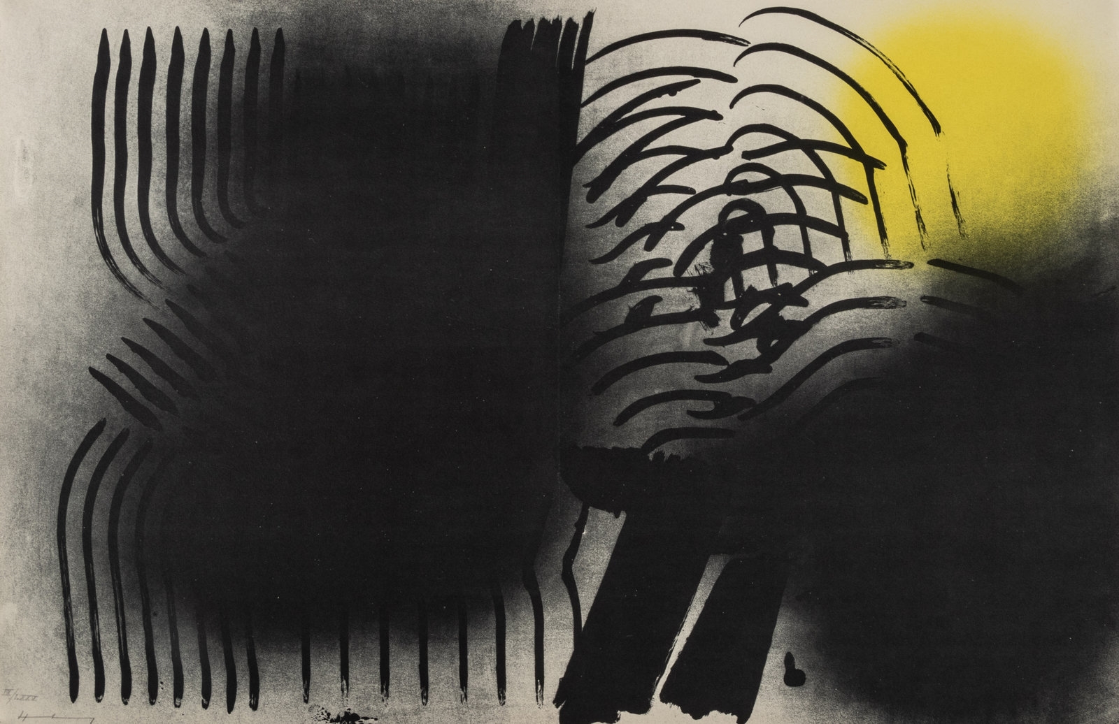 Hans Hartung | Lithograph IV from Farandole (1971) | MutualArt