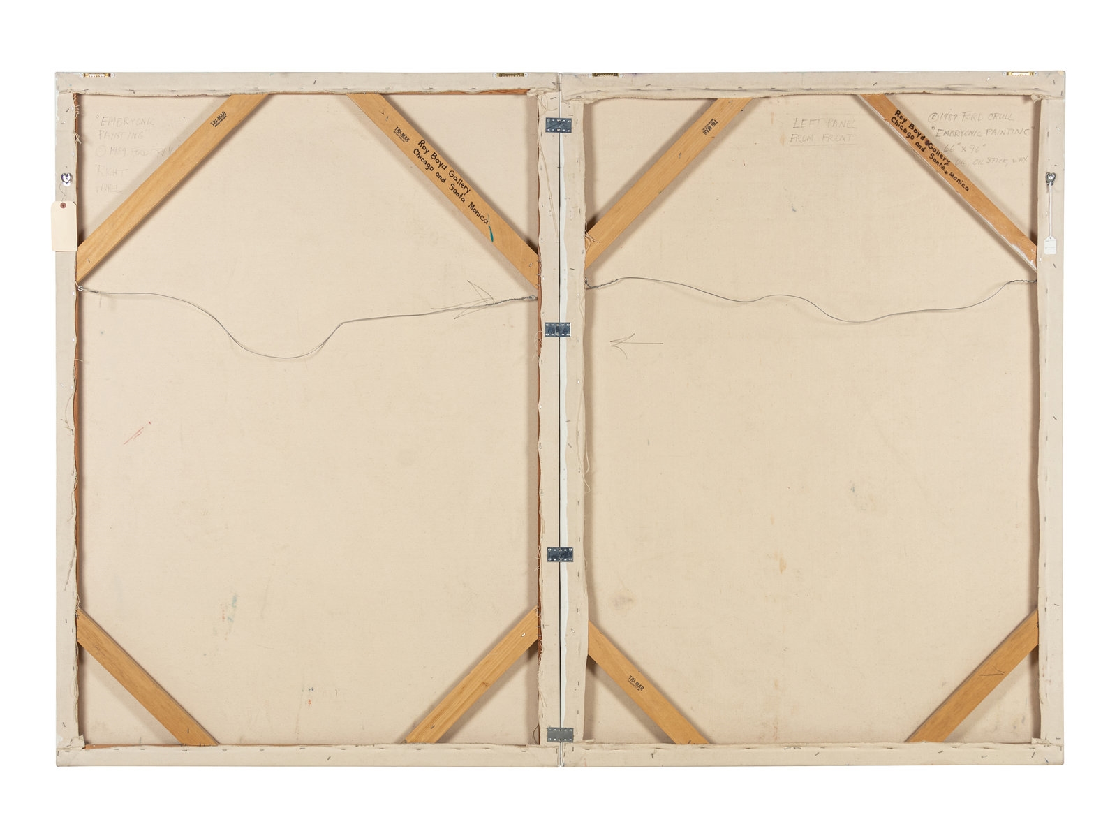 Ford Crull | Embryonic Painting (diptych) (1989) | MutualArt