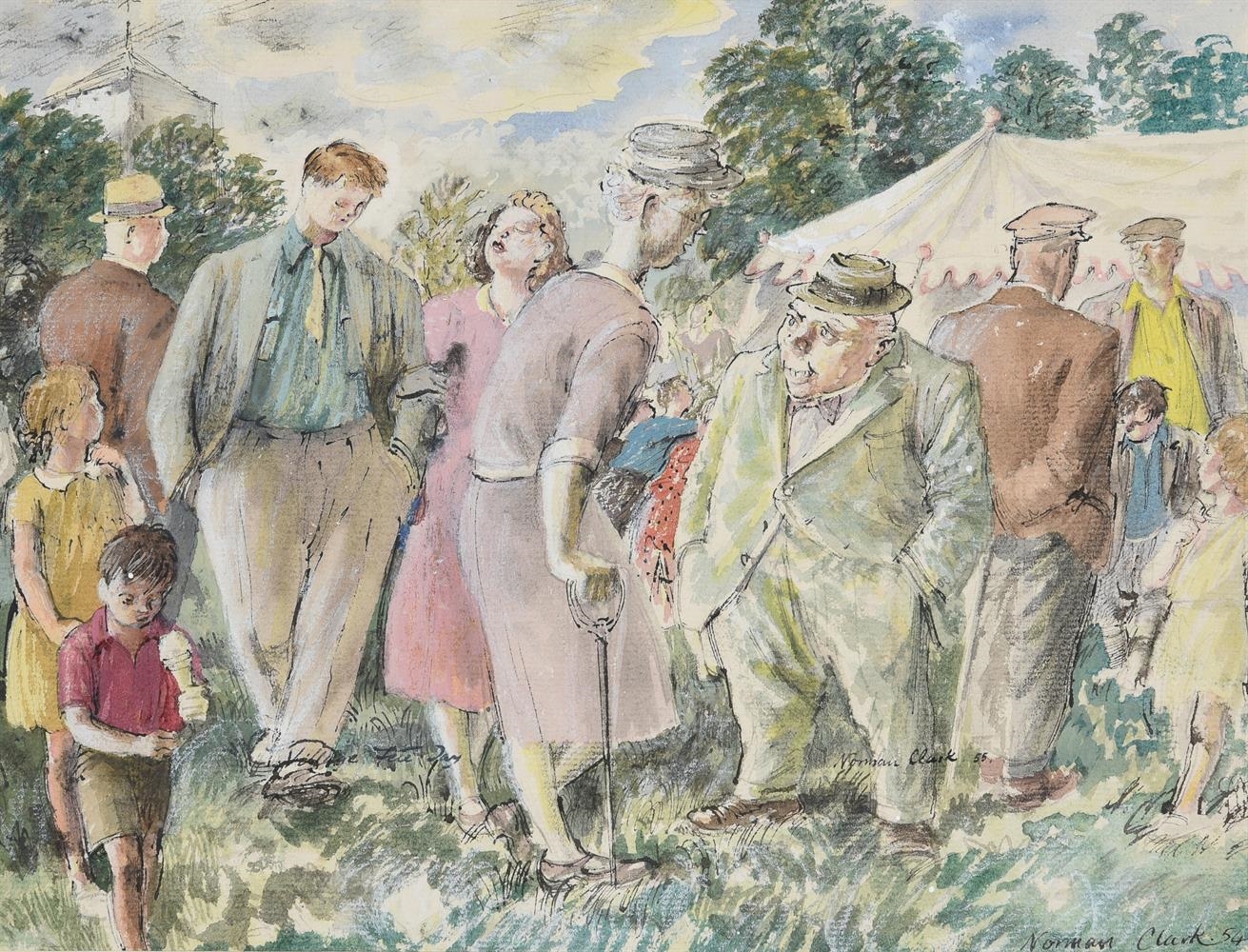 Norman Clark | VILLAGE FETE (54) | MutualArt