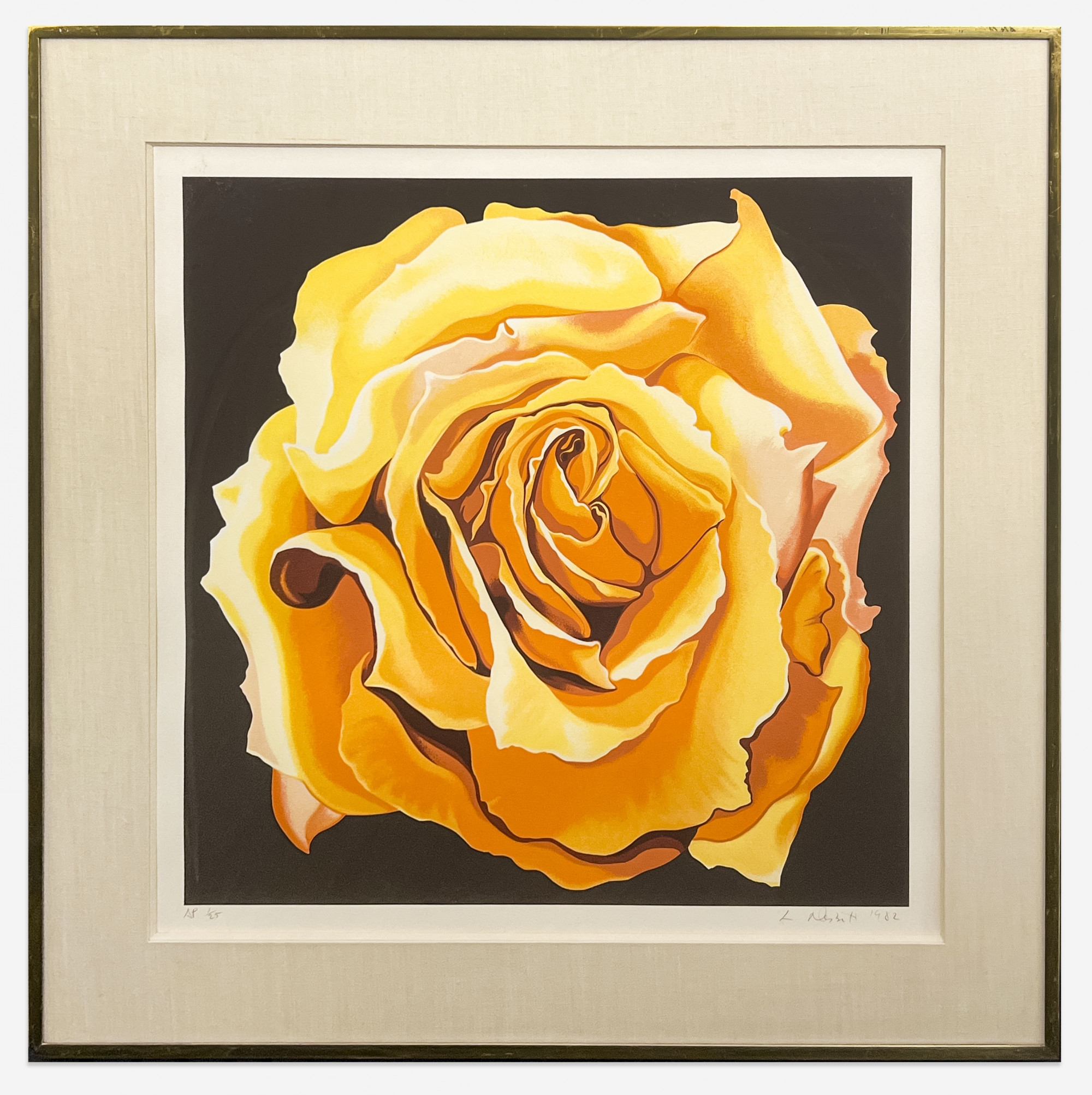 Lowell Nesbitt | Yellow Rose (1982) | MutualArt