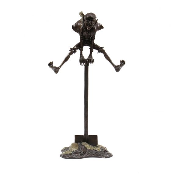Julian Jeffrey | Spring Bronze Hoblin Garden Sculpture | MutualArt