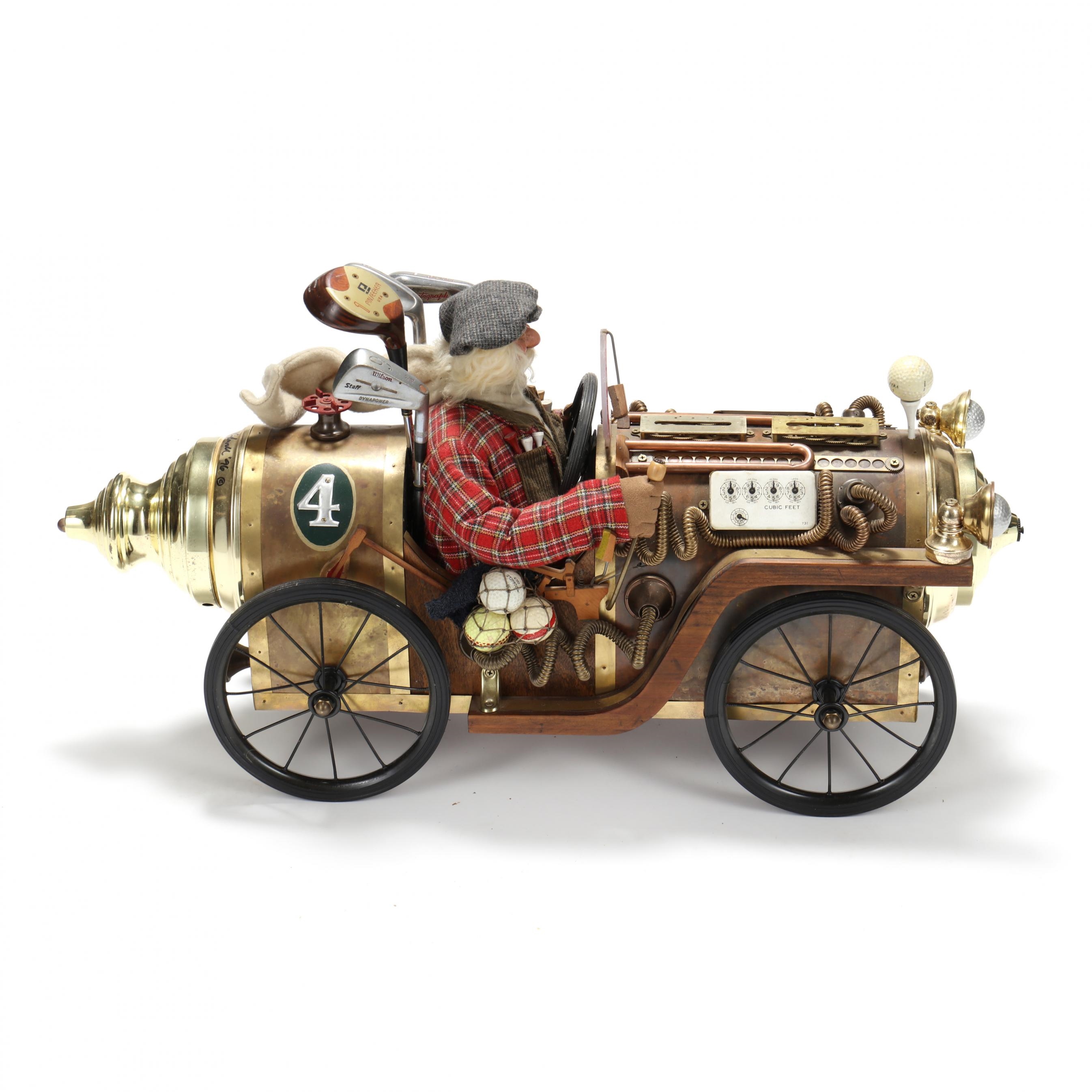 Brian Kidwell | The Toymaker, Golfer and Golfmobile Sculpture (96 ...