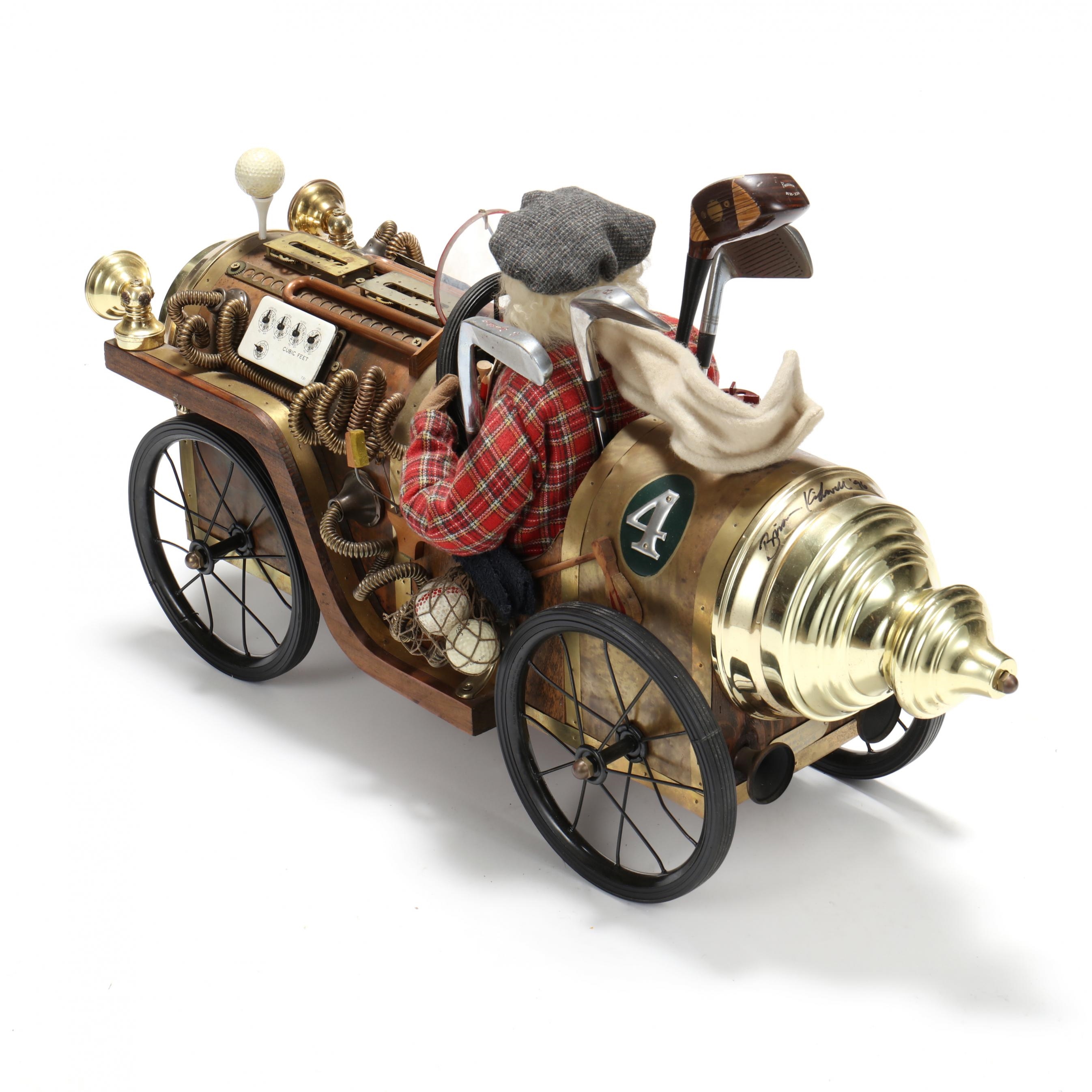 Brian Kidwell | The Toymaker, Golfer and Golfmobile Sculpture (96 ...